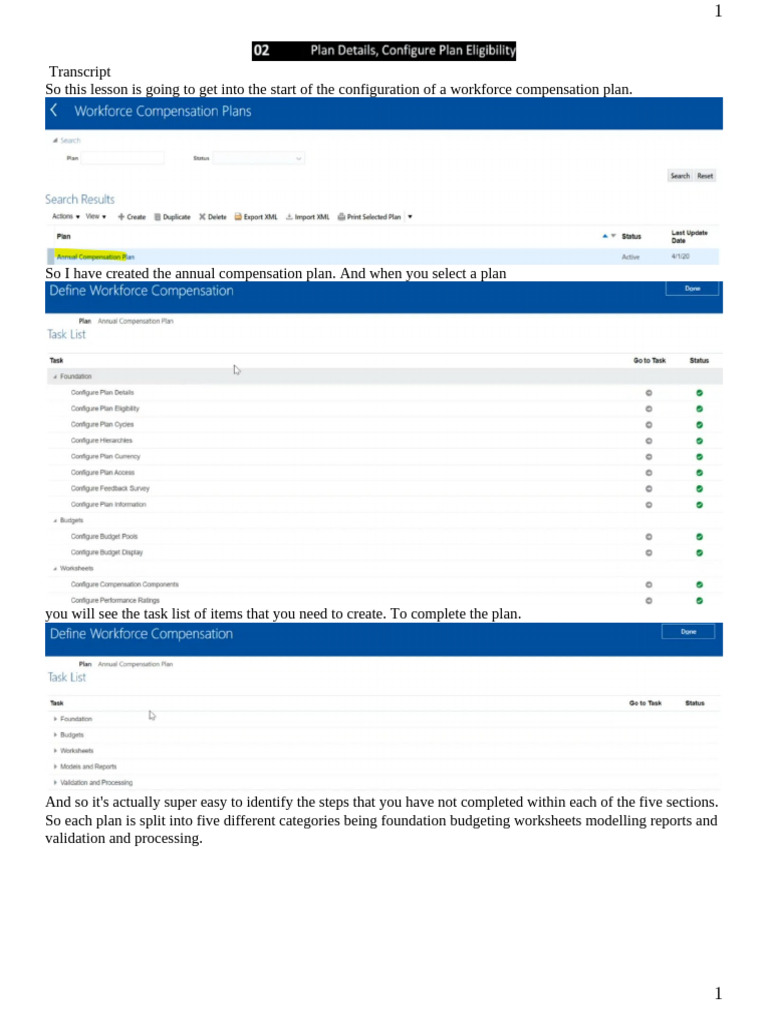 Workforce Compensation Plan Setup Guide | PDF | Salary | Employment