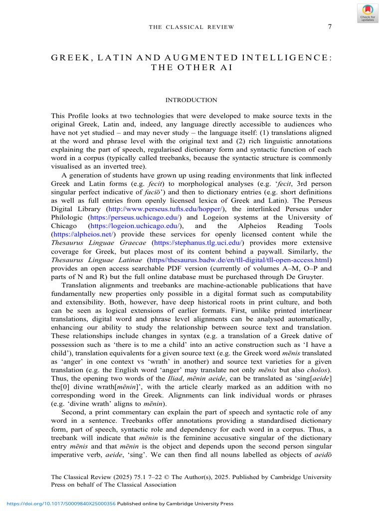 Greek Latin and Augmented Intelligence The Other Ai | PDF ...