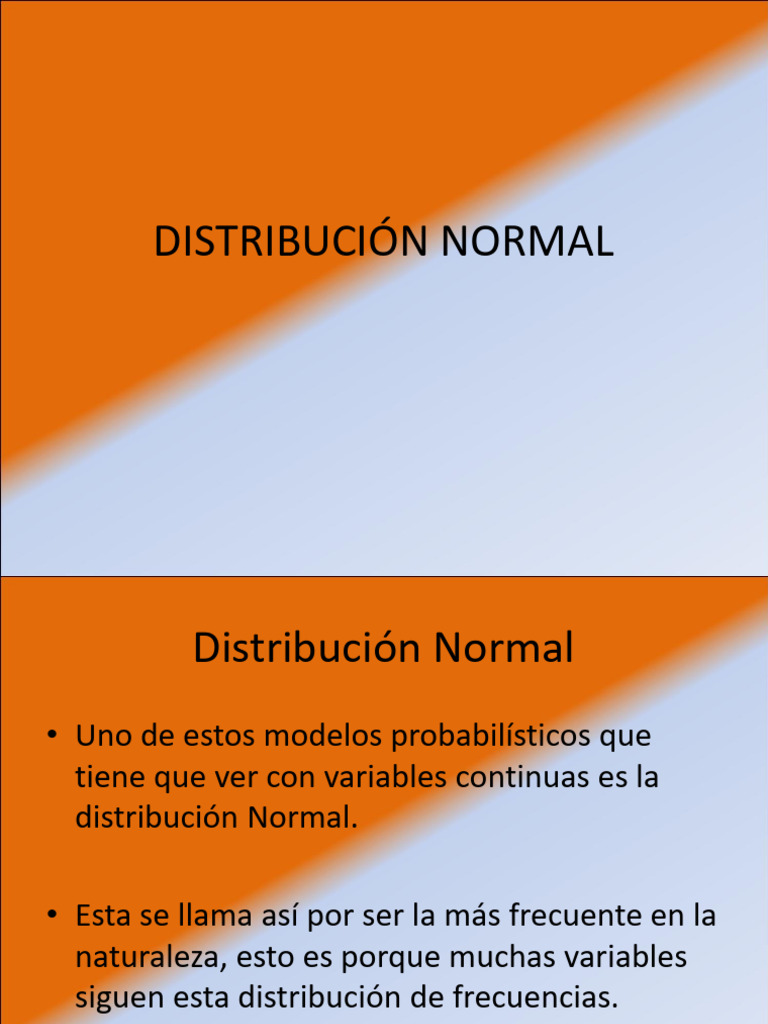 Distribucion Normal 200925 | PDF | Distribución normal | Media