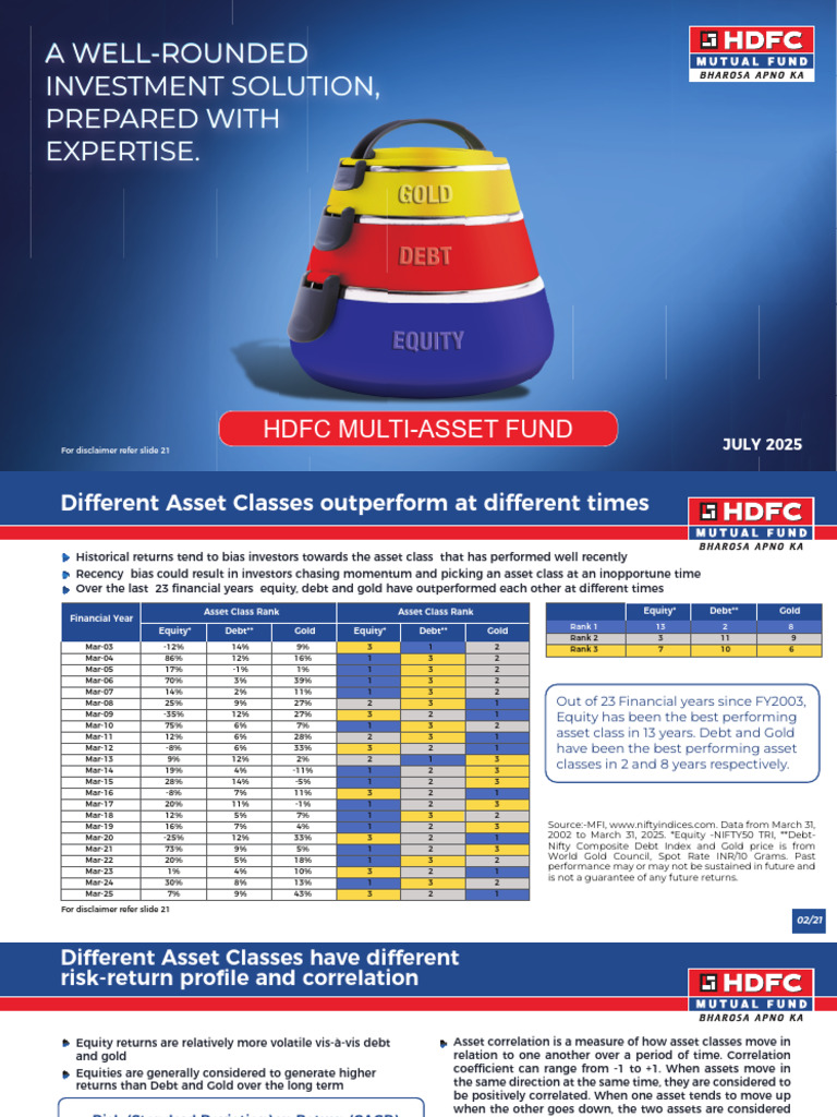 HDFC Multi-Asset Fund Overview | PDF | Financial Risk | Asset Allocation