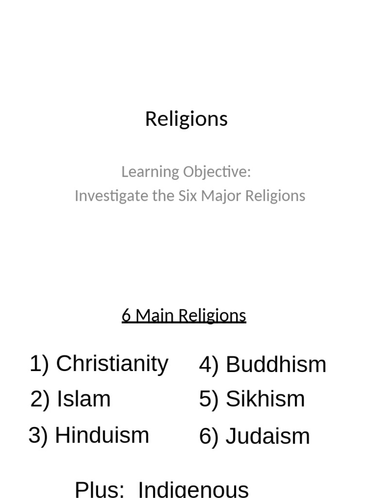 World History Religions PP | PDF | Monotheism | God