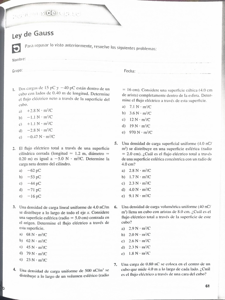 Ley de Gauss | PDF