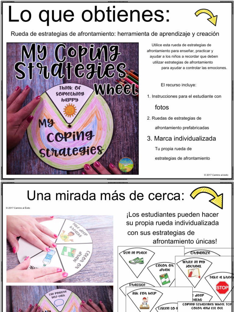 Rueda de Estrategias de Afrontamiento | PDF | Aprendizaje