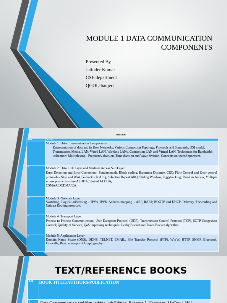 Module 1 Computer Networks - PPT | PDF | Computer Network | Network Topology