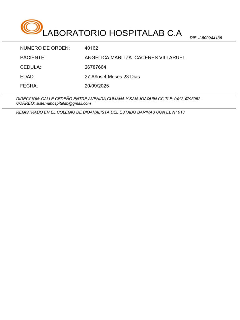 Angelica Maritza Caceres Villaruel | PDF | Hematología | Biología Celular
