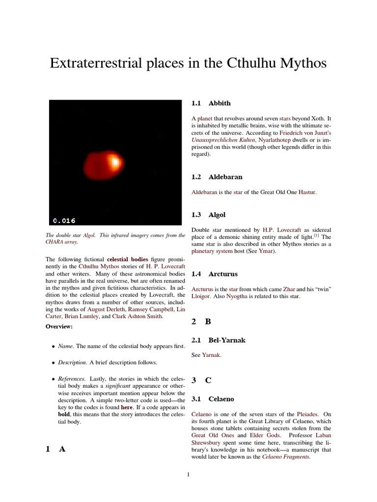 Extraterrestrial Places | PDF | Cthulhu Mythos | Astronomy