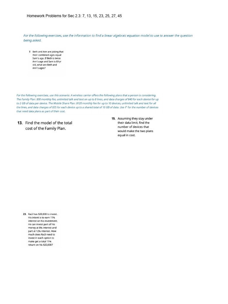 2.3CMATH-1590-01 Patterns & Functions | PDF