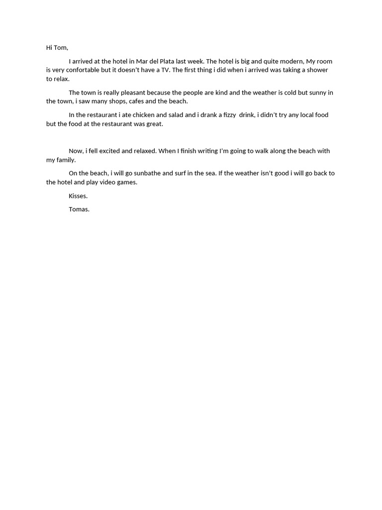 Writing Tom | PDF