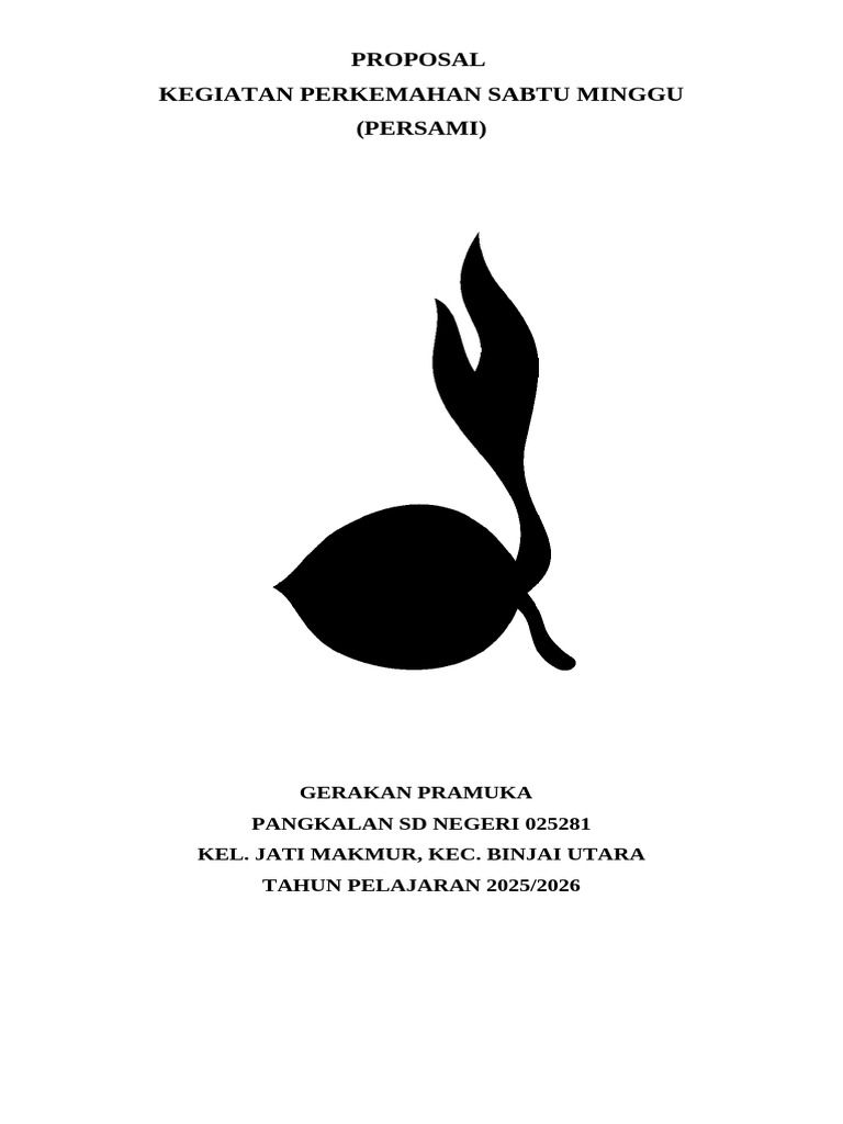 Proposal Perkemahan Pramuka SD 025281 | PDF
