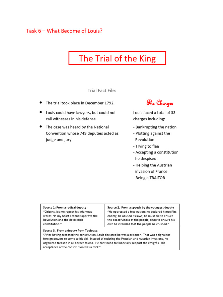 Task 2 - Becomes of Louis | PDF | Treason | Justice