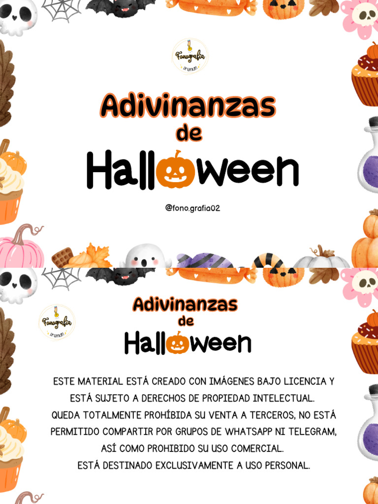 Adivinanzas de Halloween | PDF | Víspera de Todos los Santos