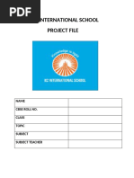 A4 Project File Template for Students | PDF