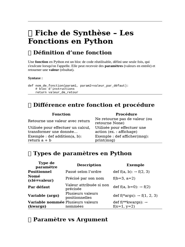 Document 3 | PDF | Python (Langage de programmation) | Programmation ...