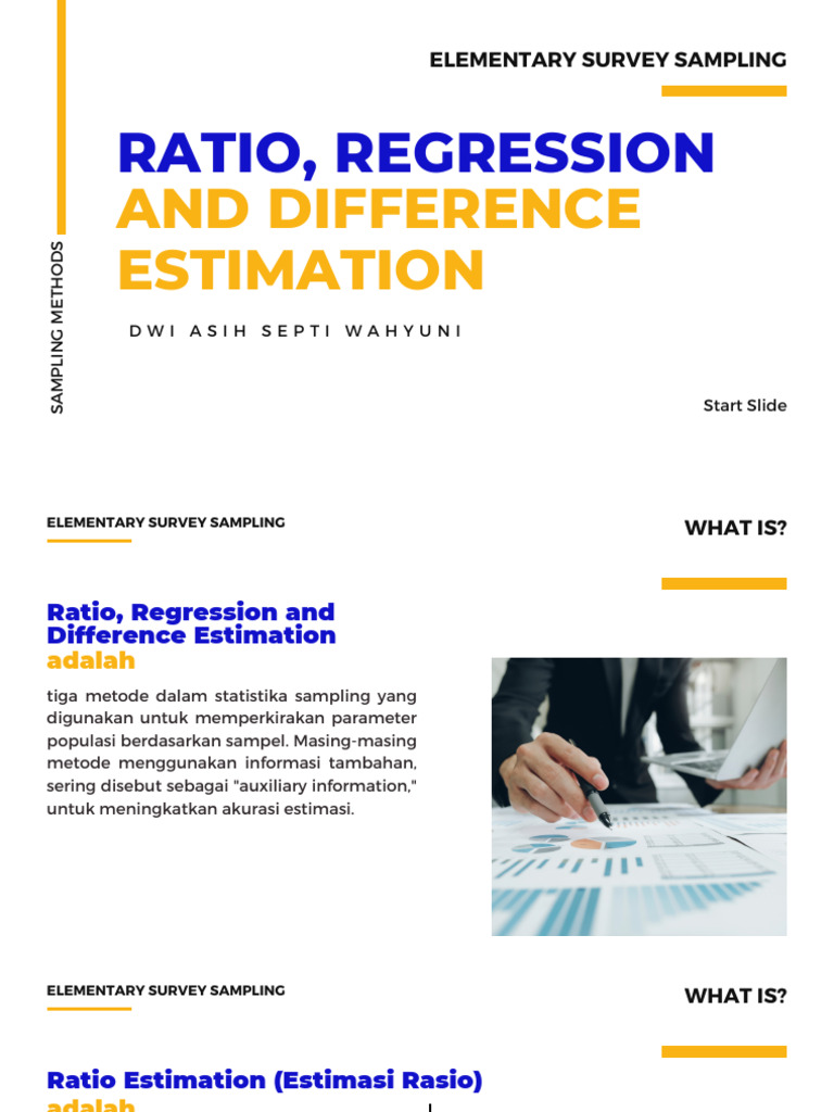 Ratio, Regression, and Difference Estimation | PDF