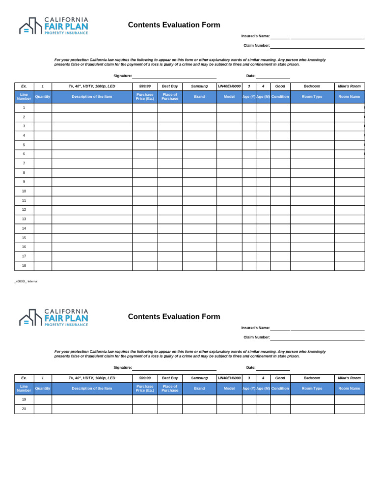Internal Contents Evaluation Form | PDF | Prison | Business