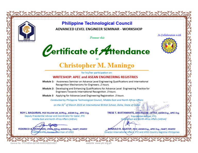 Advanced Level Engineer Workshop 2023 | PDF