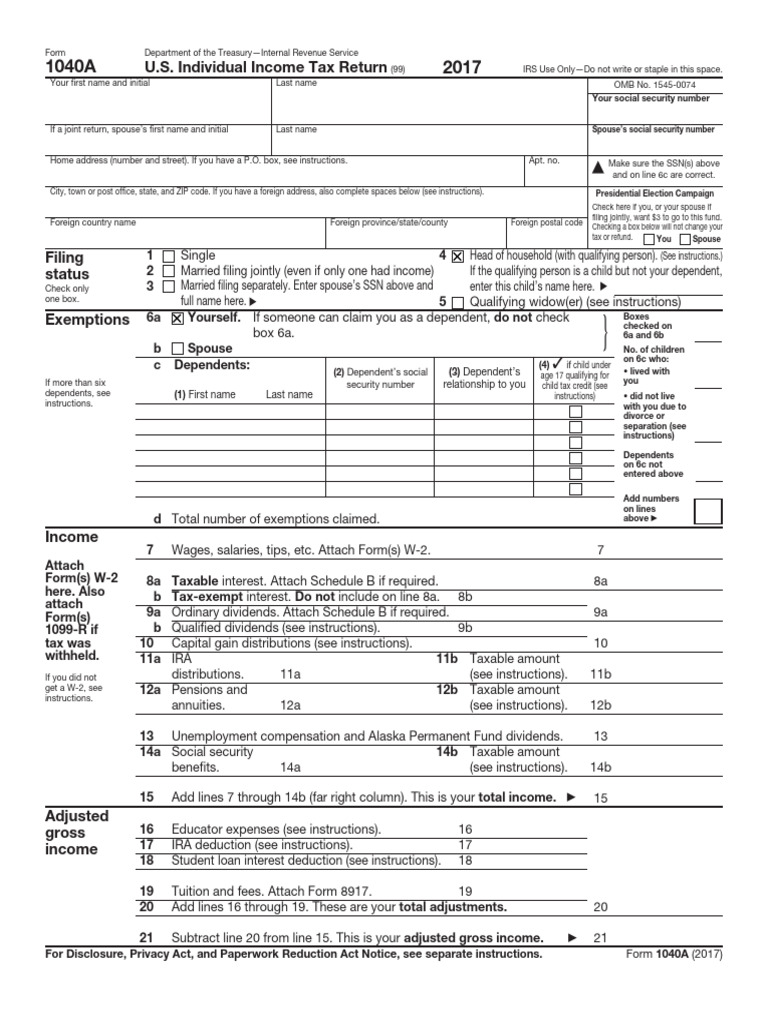 U.S. Individual Income Tax Return: Long Trina L 445 74 3001 | PDF | Irs ...