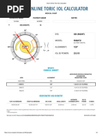 Barrett Toric IOL Calculator v2.0 | PDF