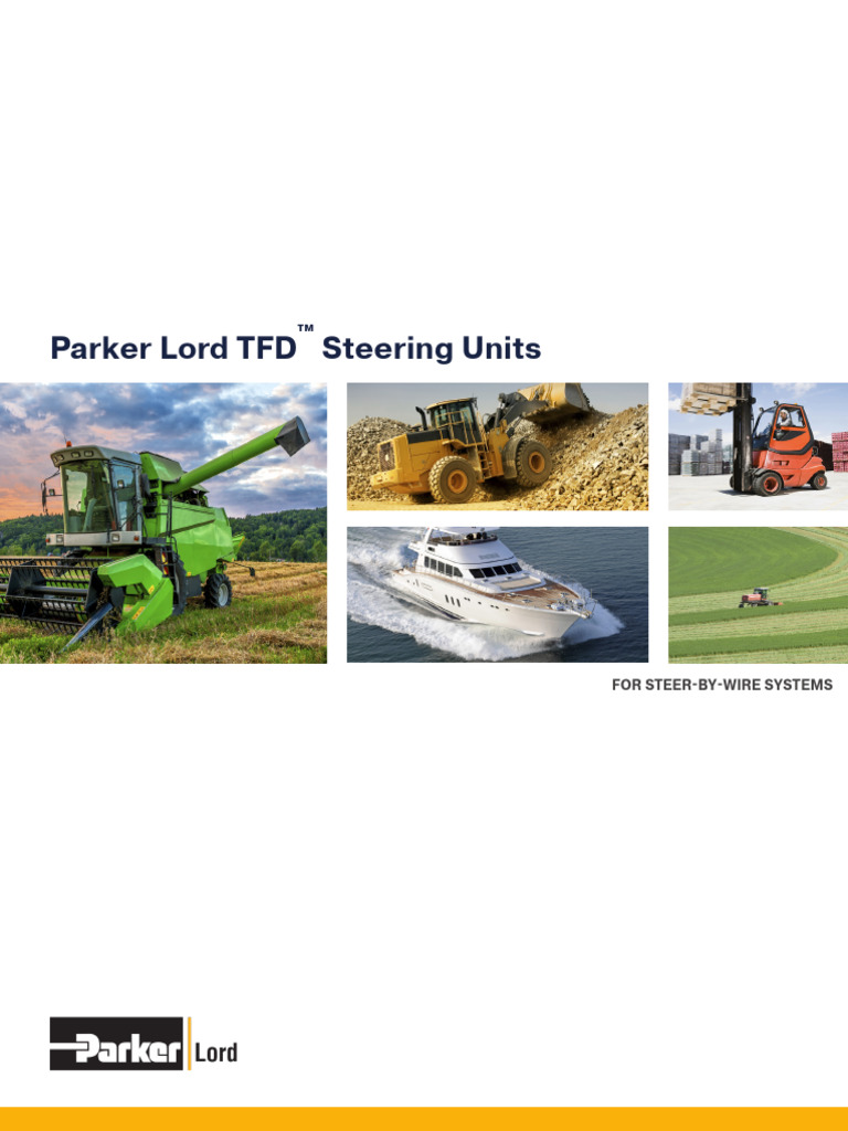 Parker Lord TFD Steering Units Overview | PDF | Electric Motor | Steering