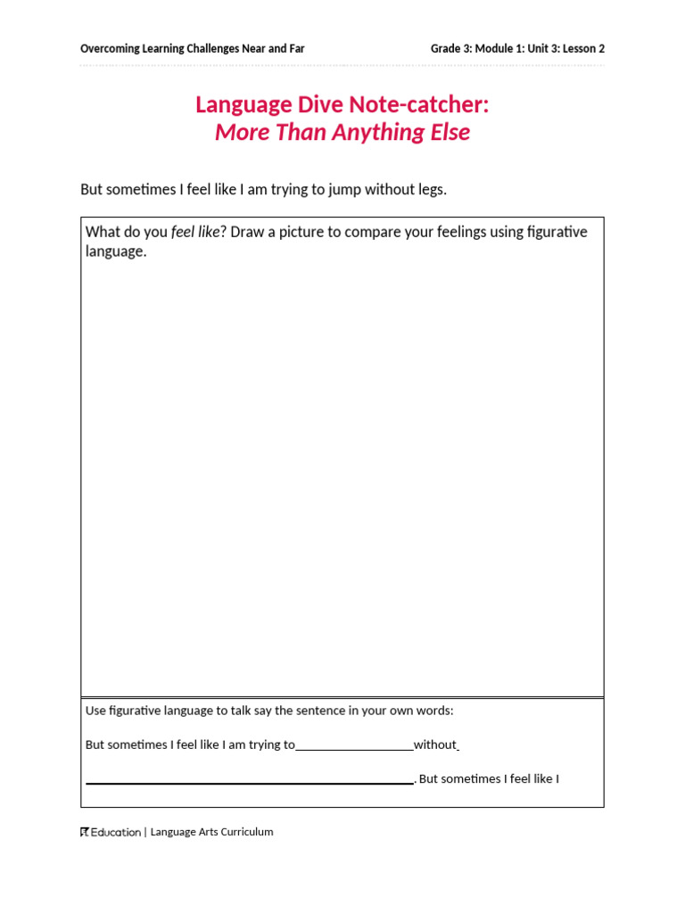 Language Dive Note-Catcher More Than Anything Else | PDF