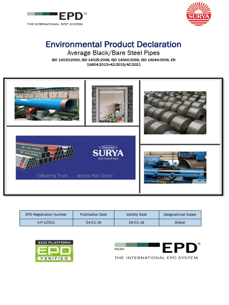 EPD Document S-P-12001 en | PDF | Life Cycle Assessment | Waste