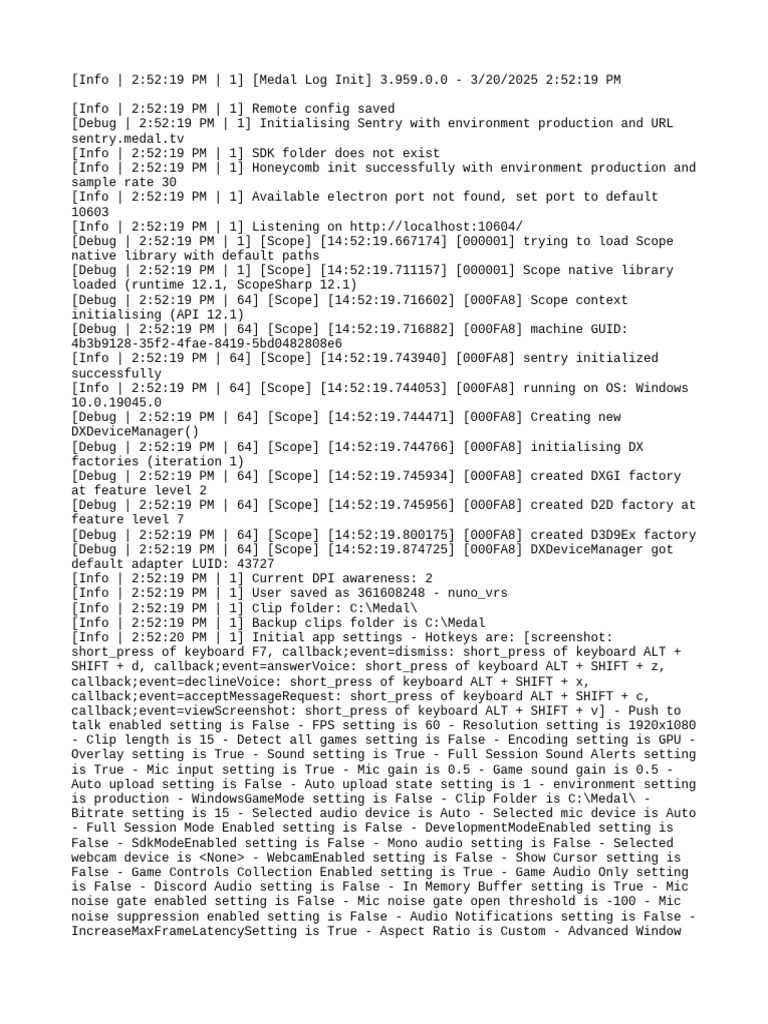 Medal Log 20250320 | PDF | Keyboard Shortcut | Codec