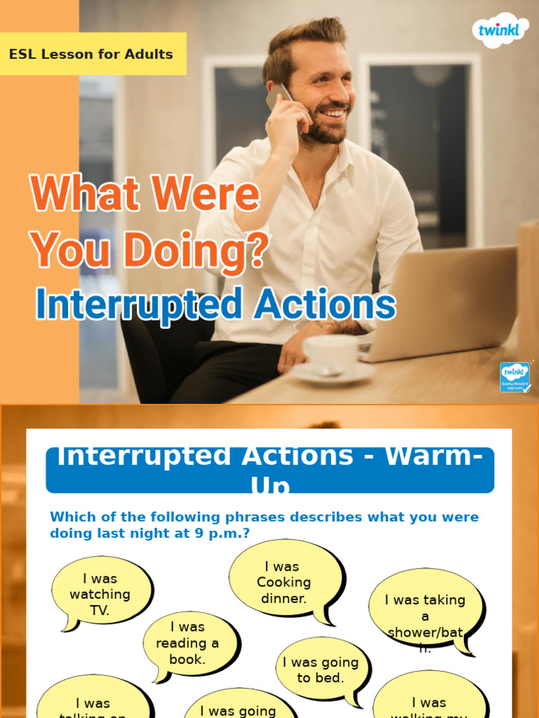 Past Continuous Tense ESL Lesson | PDF | Linguistic Typology | Language ...