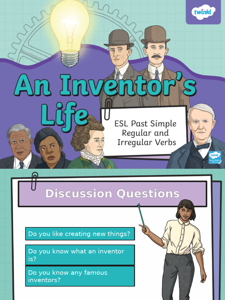 ESL Lesson on Inventors and Past Tense | PDF | Wright Brothers ...