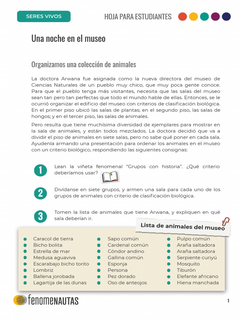 Una Noche en El Museo | PDF | Evolución | Mamíferos