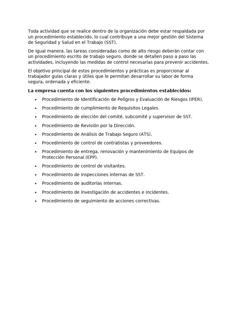 Proced I Mien To | PDF