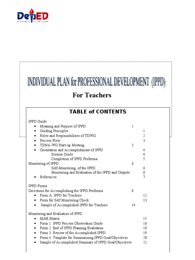 IPPD Guide for Teacher Development | PDF