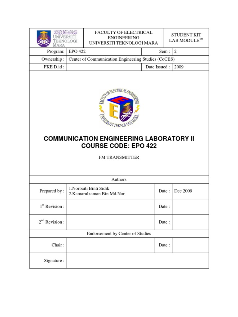 Module - 06 FM Transmitter and Receiver | Download Free PDF | Frequency ...