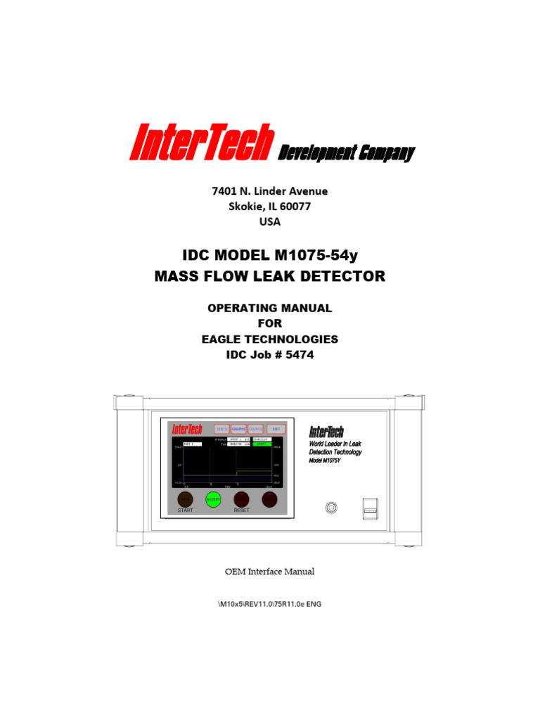 M1075y Leak Detector Manual | PDF | Calibration | Computer Engineering