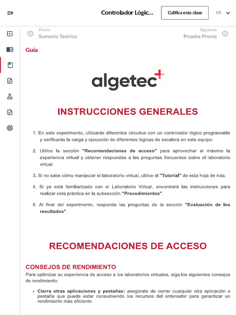 Controlador Lógico Programable - Plataforma A | PDF