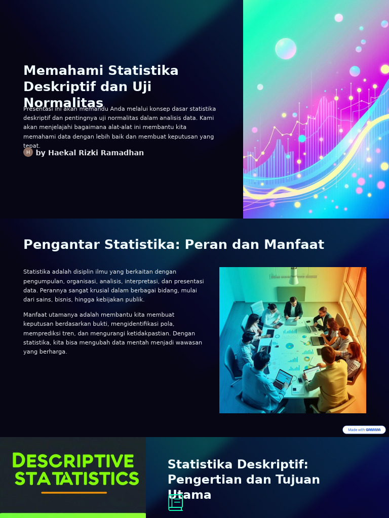 Memahami Statistika Deskriptif Dan Uji Normalitas | PDF