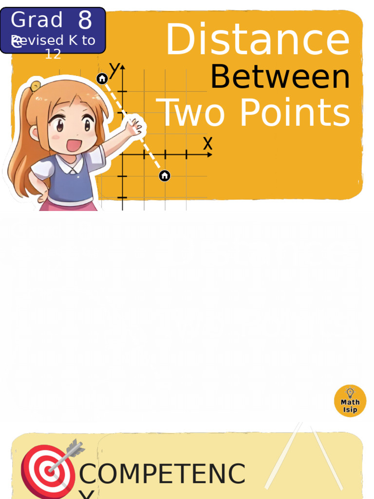 Distance Between Points on Cartesian Plane | PDF | Cartesian Coordinate ...