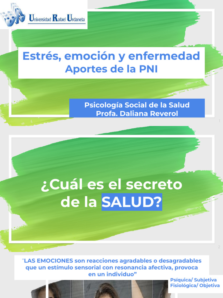 Estr-S - Emoci-N y Enfermedad. PNI 2025C | PDF | Estrés (biología) | Las emociones