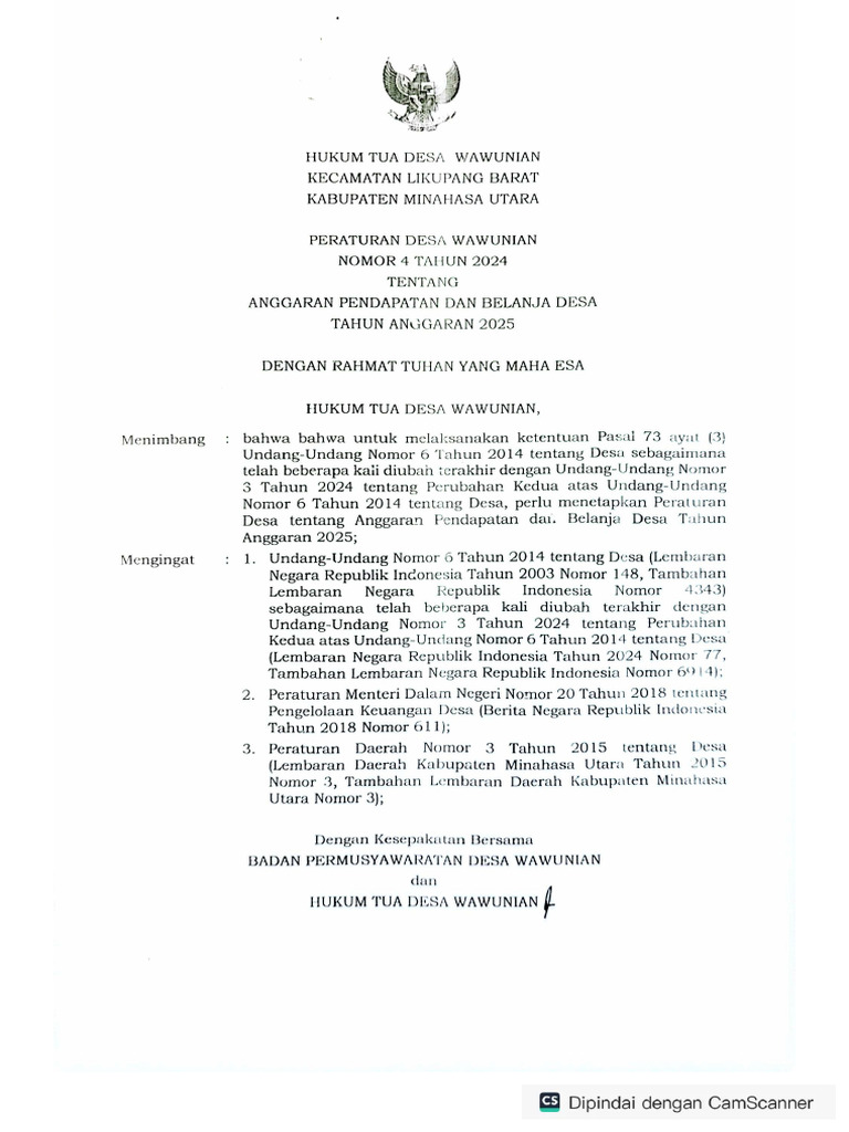 Apbdes 2025 | PDF