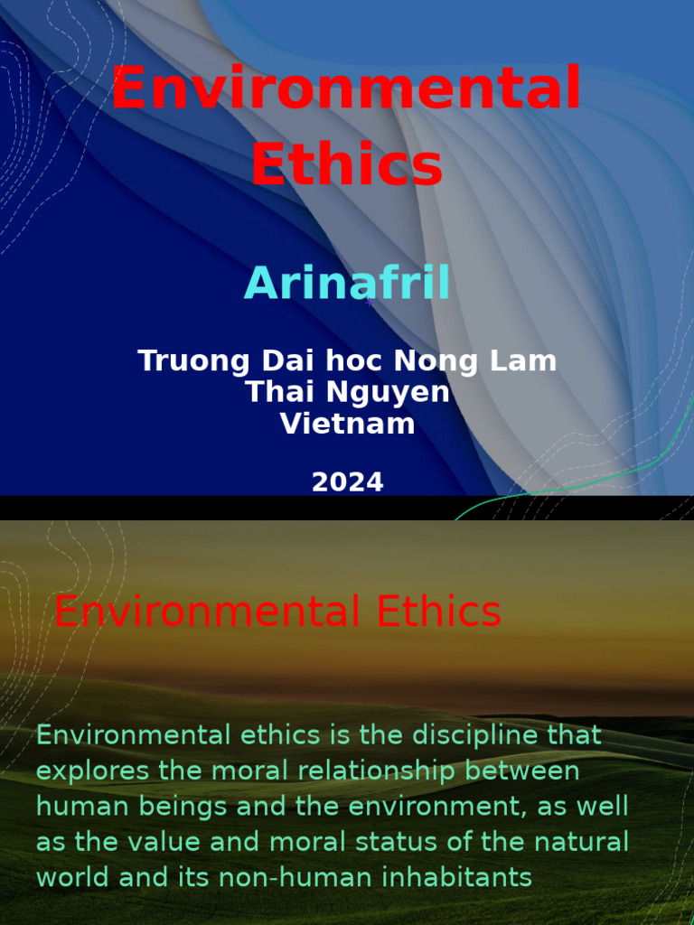 Understanding Environmental Ethics | PDF | Environmental Ethics ...