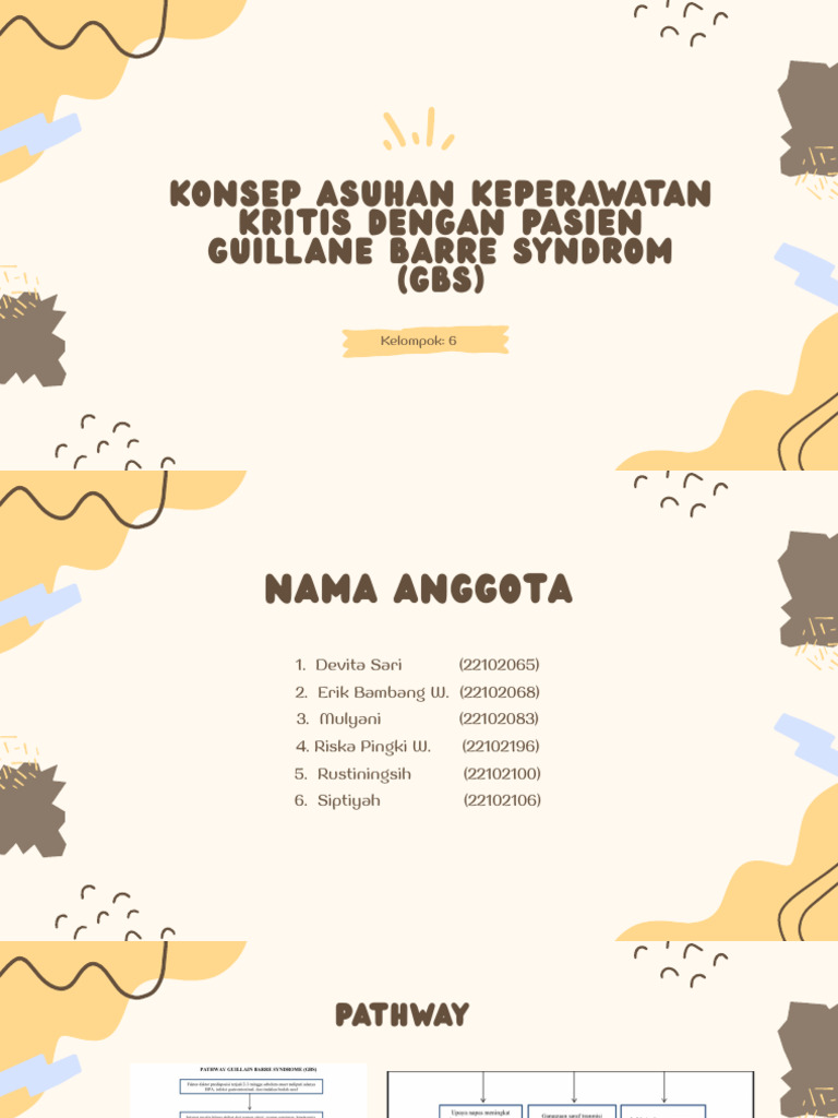 Kell.6 PPT Guillain Barre Syndrome (GBS) | PDF