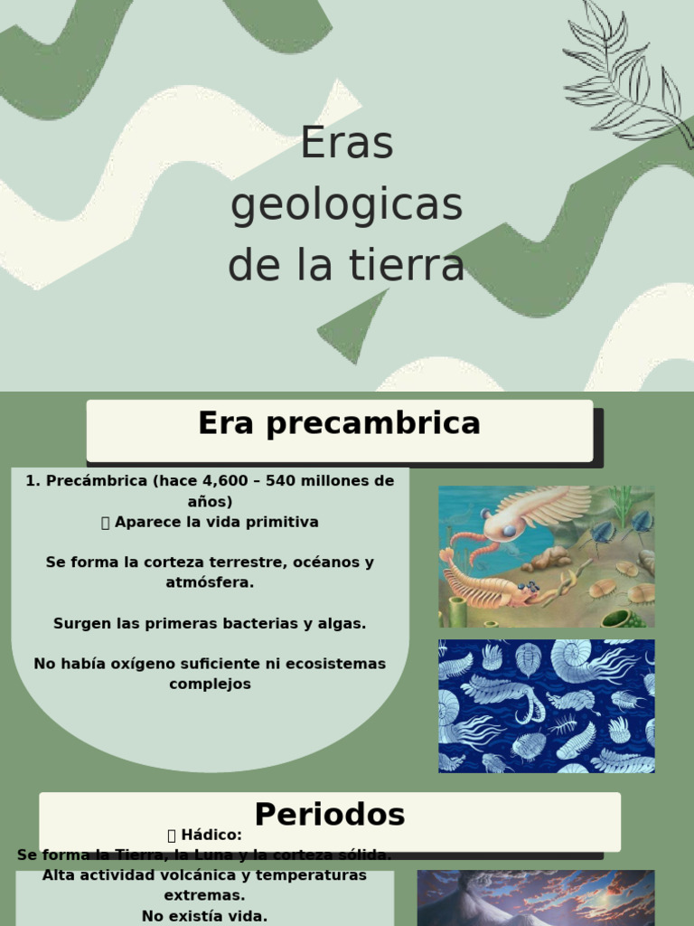 Eras Geologicas V - 20251023 - 100831 - 0000 | PDF | Naturaleza | Geología