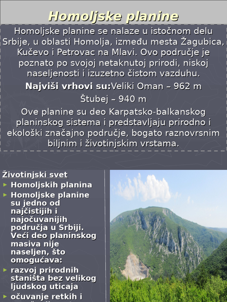 Homoljske Planine | PDF