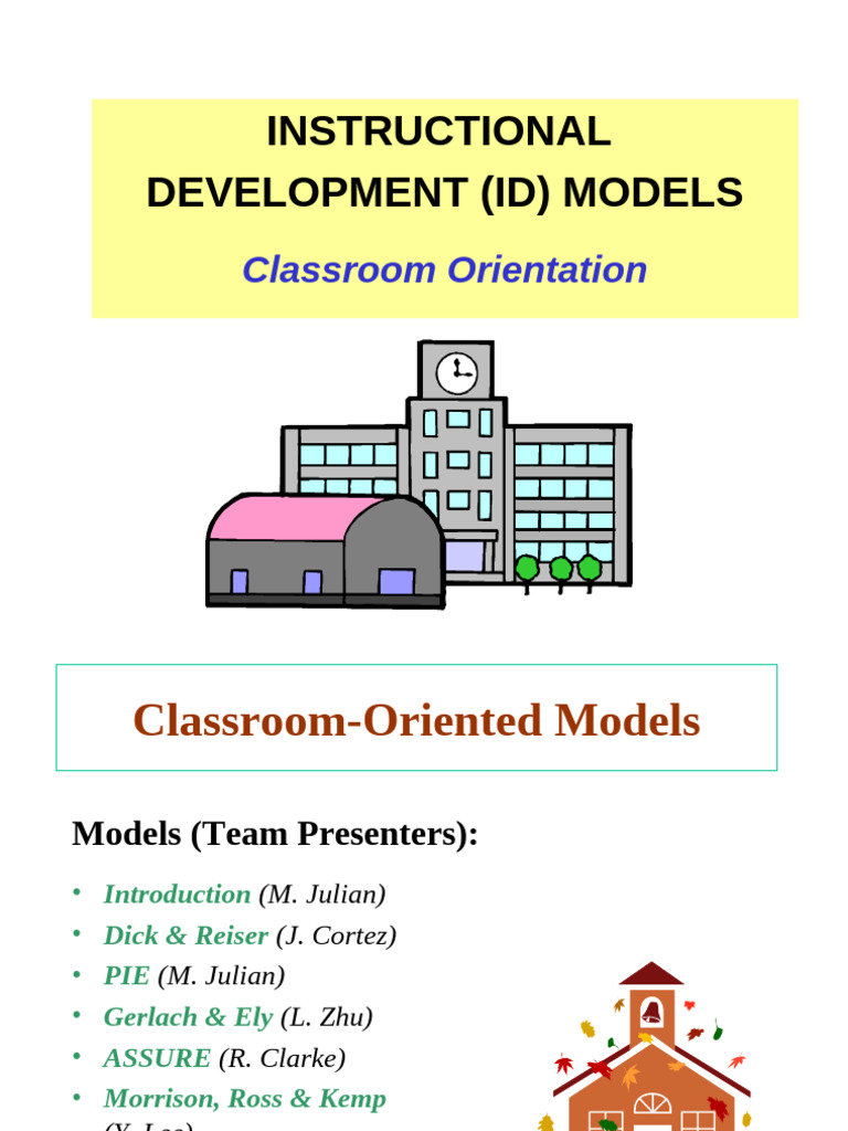 Classroom Instructional Development Models | PDF | Instructional Design ...
