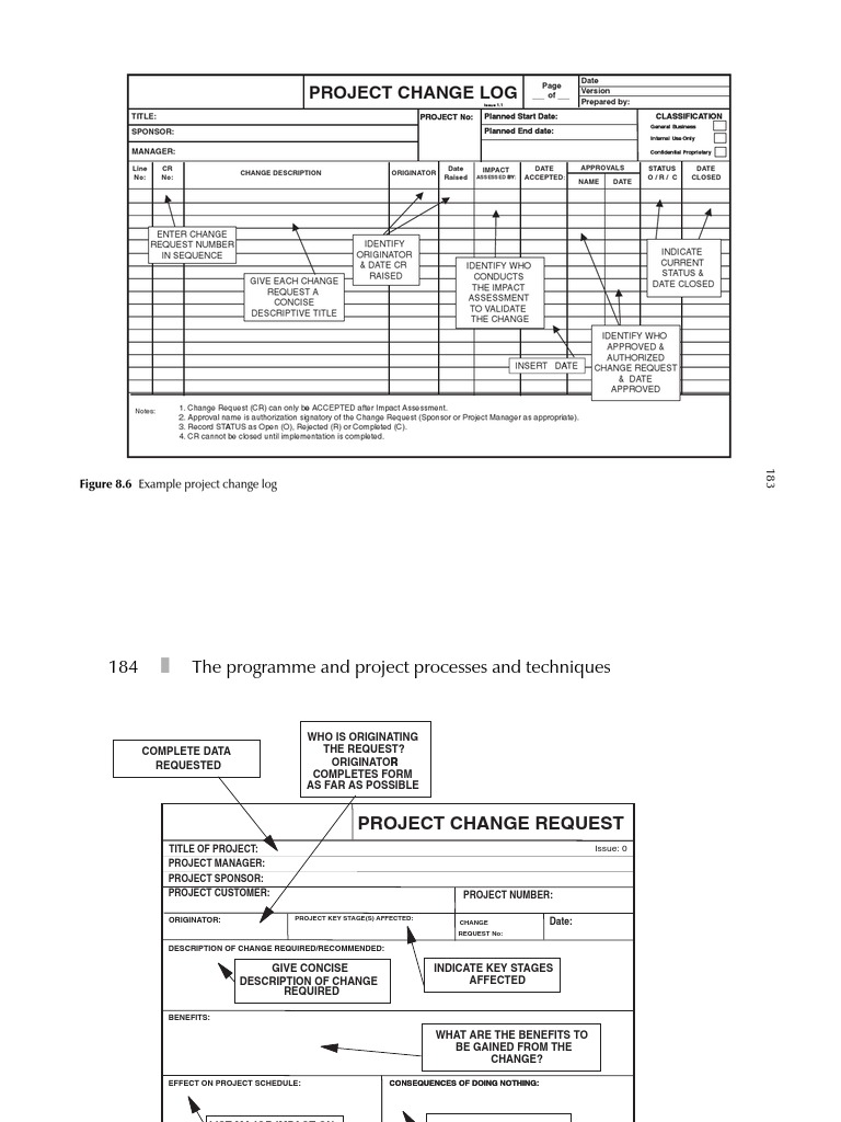 Project Change Request Log Template | PDF | Risk | Risk Management