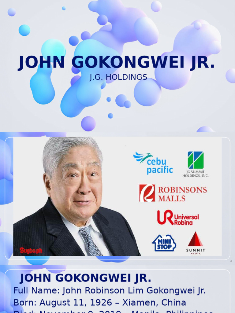 John Gokongwei Jr. Biography | PDF