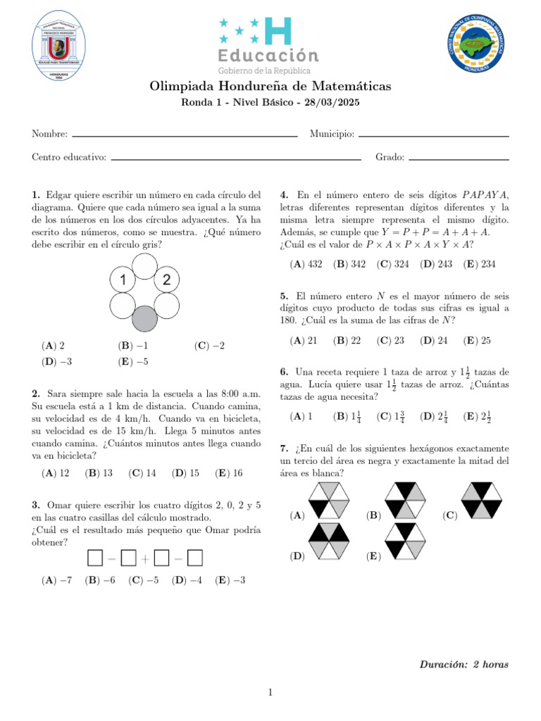 Nivel Básico_250327_142731 | PDF | Entero | Geometría Convexa