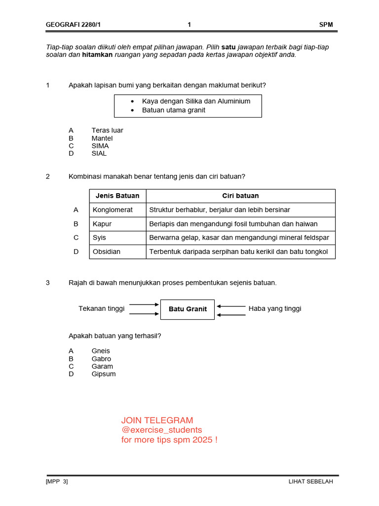 Geo Terangganu k1 2025 | PDF