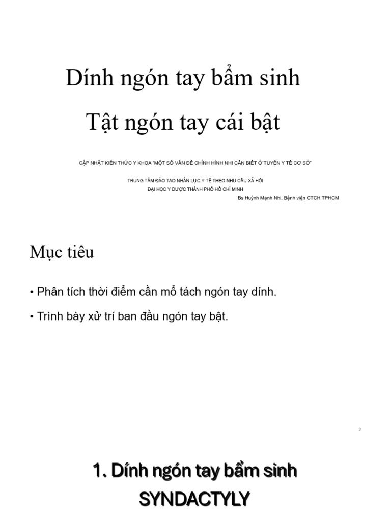 tật dính ngón | PDF