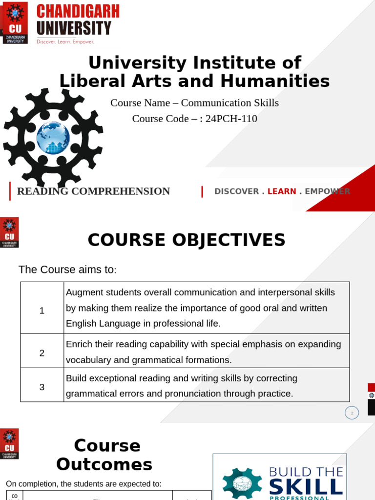 Communication Skills Course Overview | PDF | Reading Comprehension ...