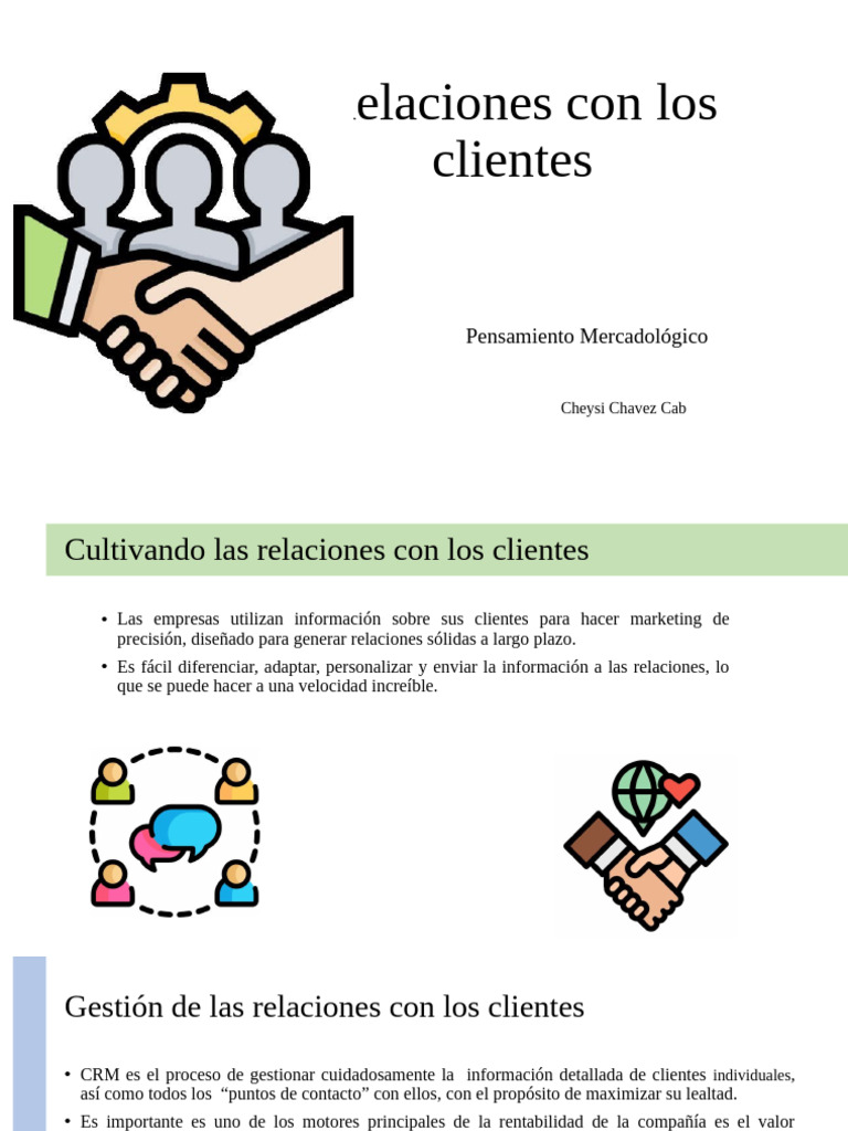 Relaciones Con Los Clientes | PDF | Marketing | Gestión de la relación ...